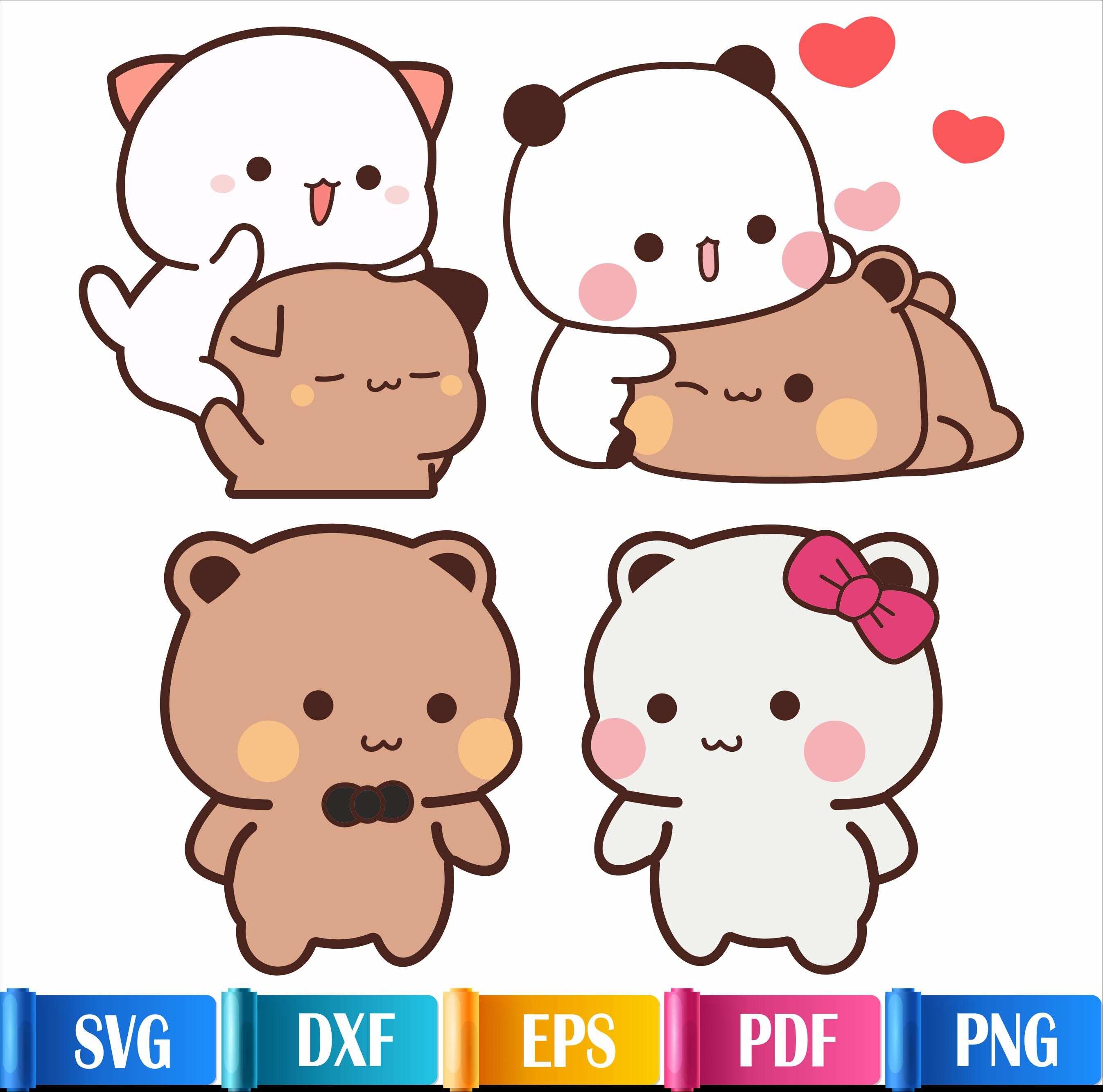 Bubu and Dudu Svg, Cute Panda, Bubu and Dudu, Dudu Bubu Stickers, Bubu ...