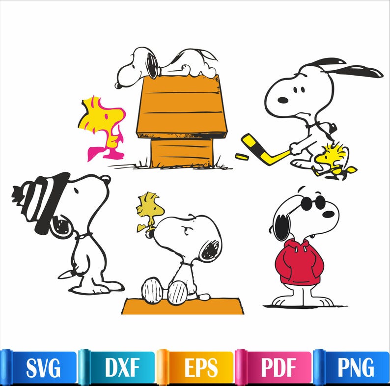 Snoopy Svg Pack, Snoopy Svg, Snoopy Clipart, Charlie Brown Svg, Descarga digital, Descarga ...