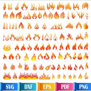 Fire Svg, Fire SVG Pack, Fire Clip Art, Fire Svg Files, Fire Flames Svg ...