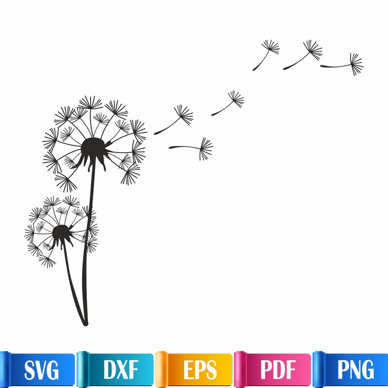 Dandelion Svg - Etsy