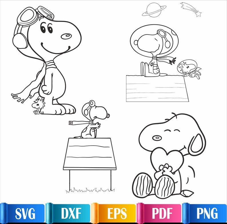 Snoopy Svg, Snoopy Svg Pack, Snoopy Clipart, Personalised Gifts ...