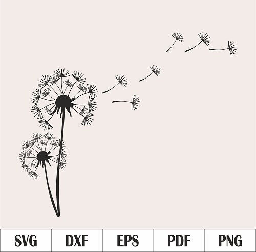 Dandelion Svg Digital Vector, İnstant Download, Printable, Digital ...