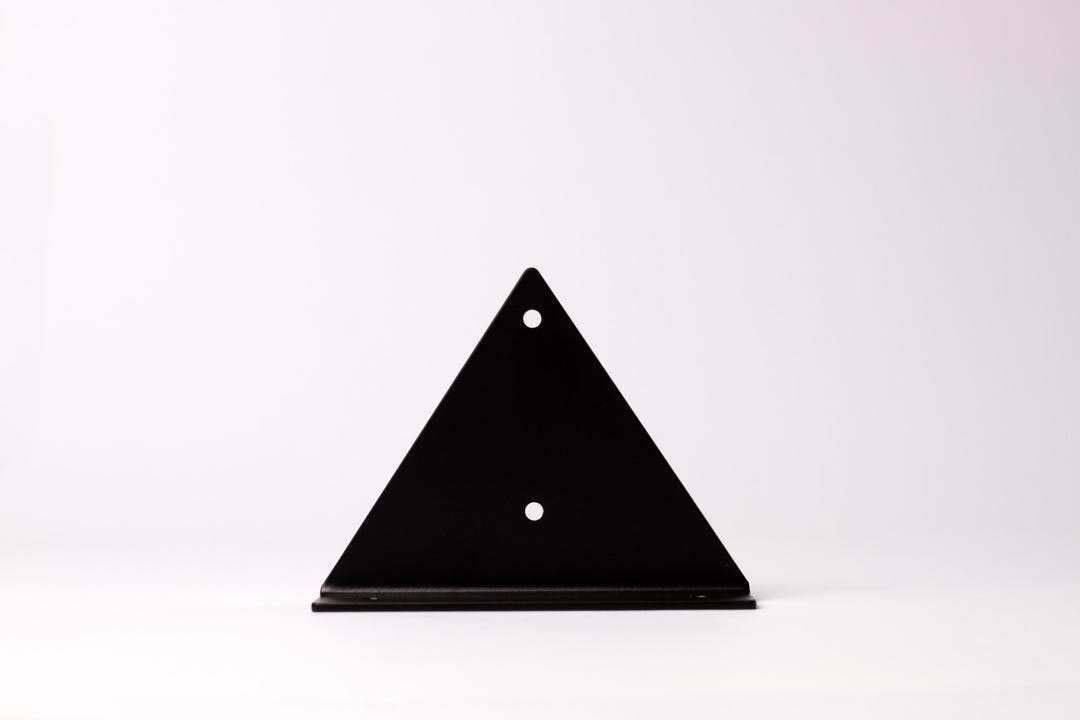 Black Triangle Metal Shelf Legs Modern and Durable Design 2 Piece - Etsy