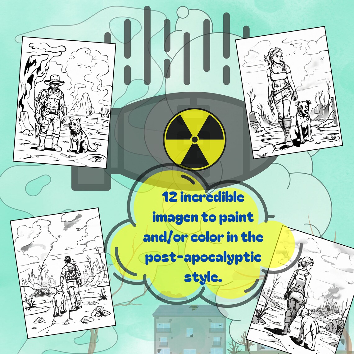 Color Challenge: 12 Digital Images to Color in a Post-apocalyptic ...