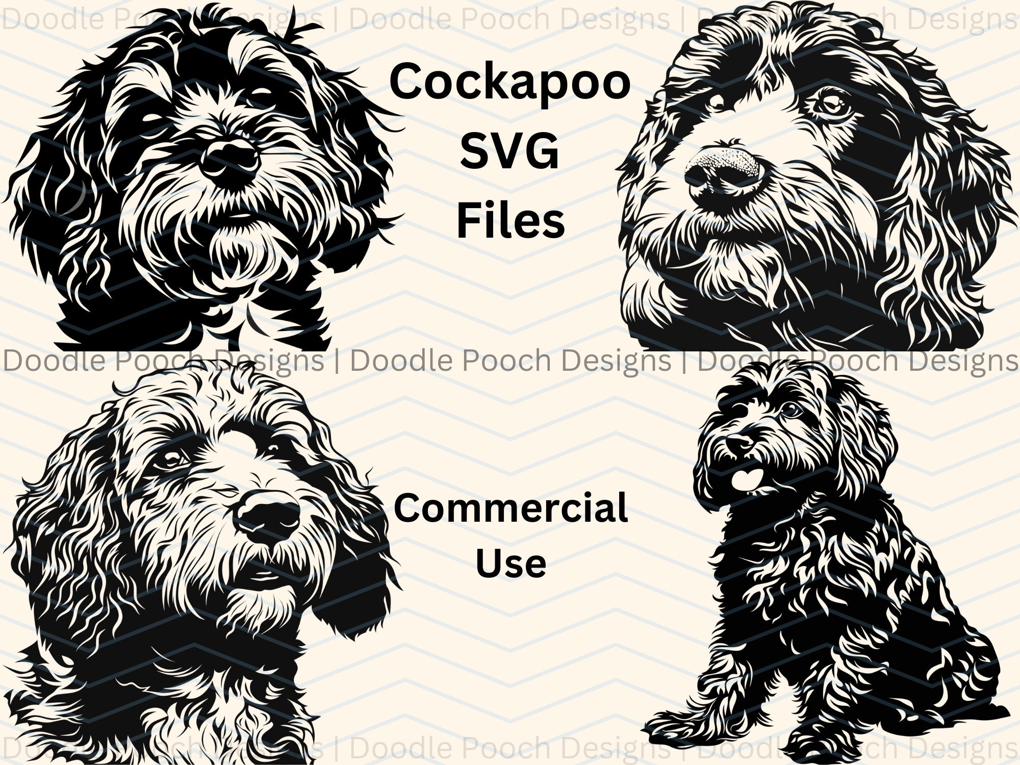 Cockapoo SVG Files SVG for Commercial Use Dog SVG File Cockapoo Vector ...