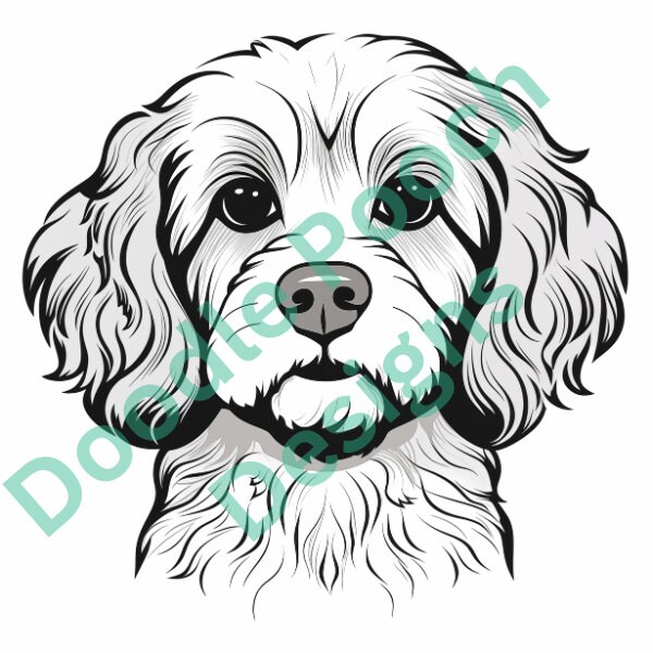 Cavapoo SVG File SVG for Commercial Use Cavoodle SVG Download Dog Svg ...