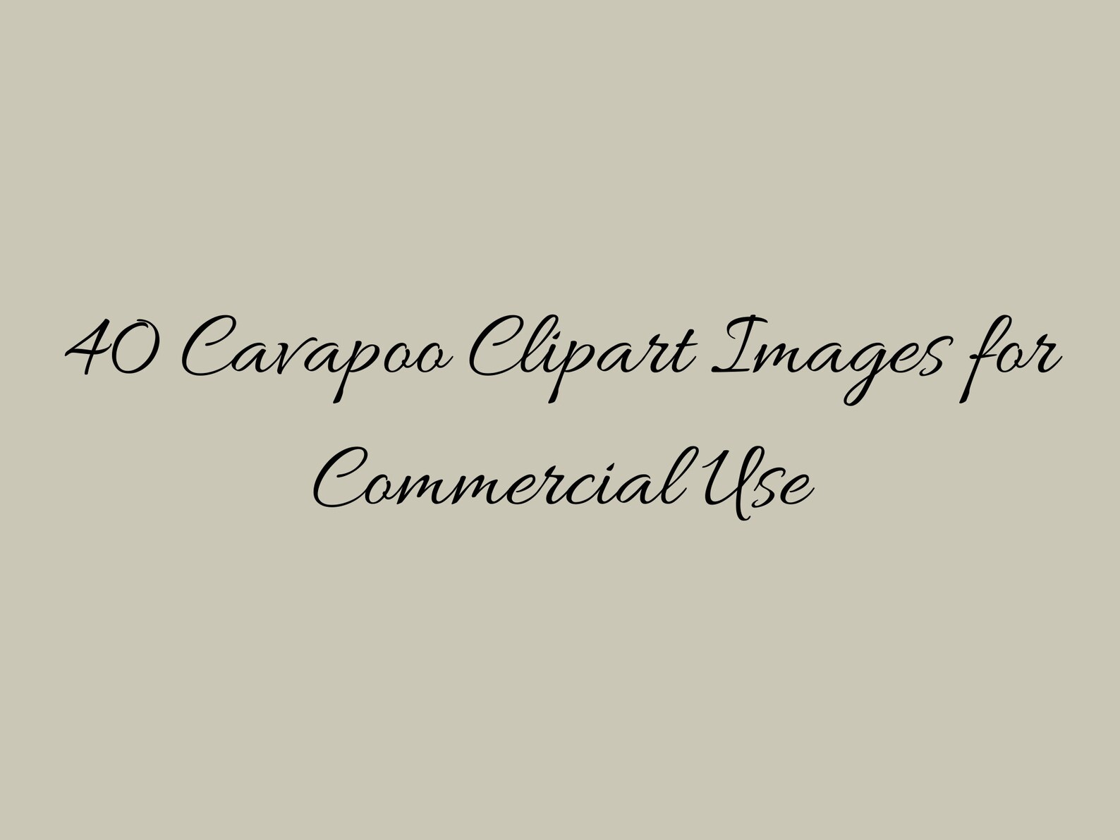 Cavapoo Clipart, Dog Breed Clipart, Watercolour Clip Art, Commercial ...