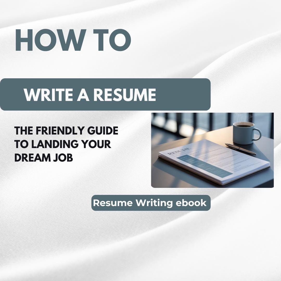 How to Write a Resume Ebook | Beginner Resume Writing Guide | Job ...