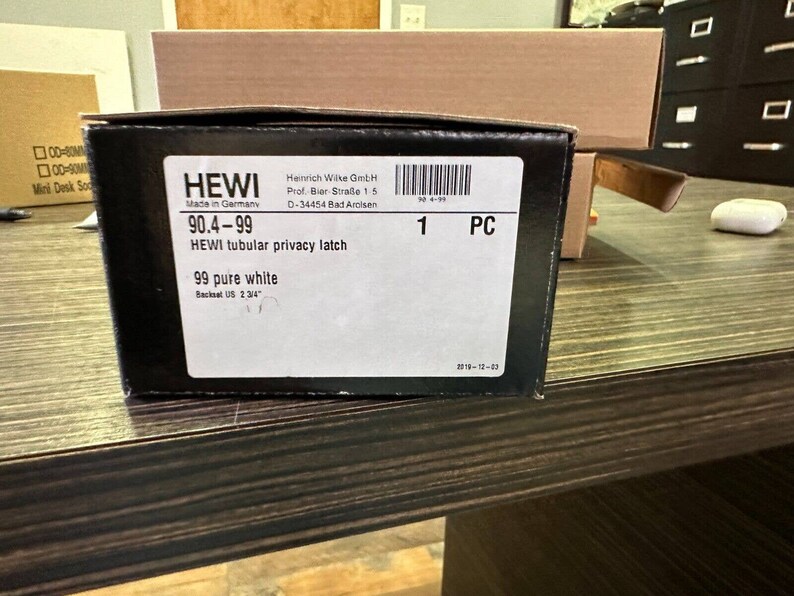 HEWI Tubular Privacy Latch, Stainless Steel, 2 3/4 Inch Backset - Etsy