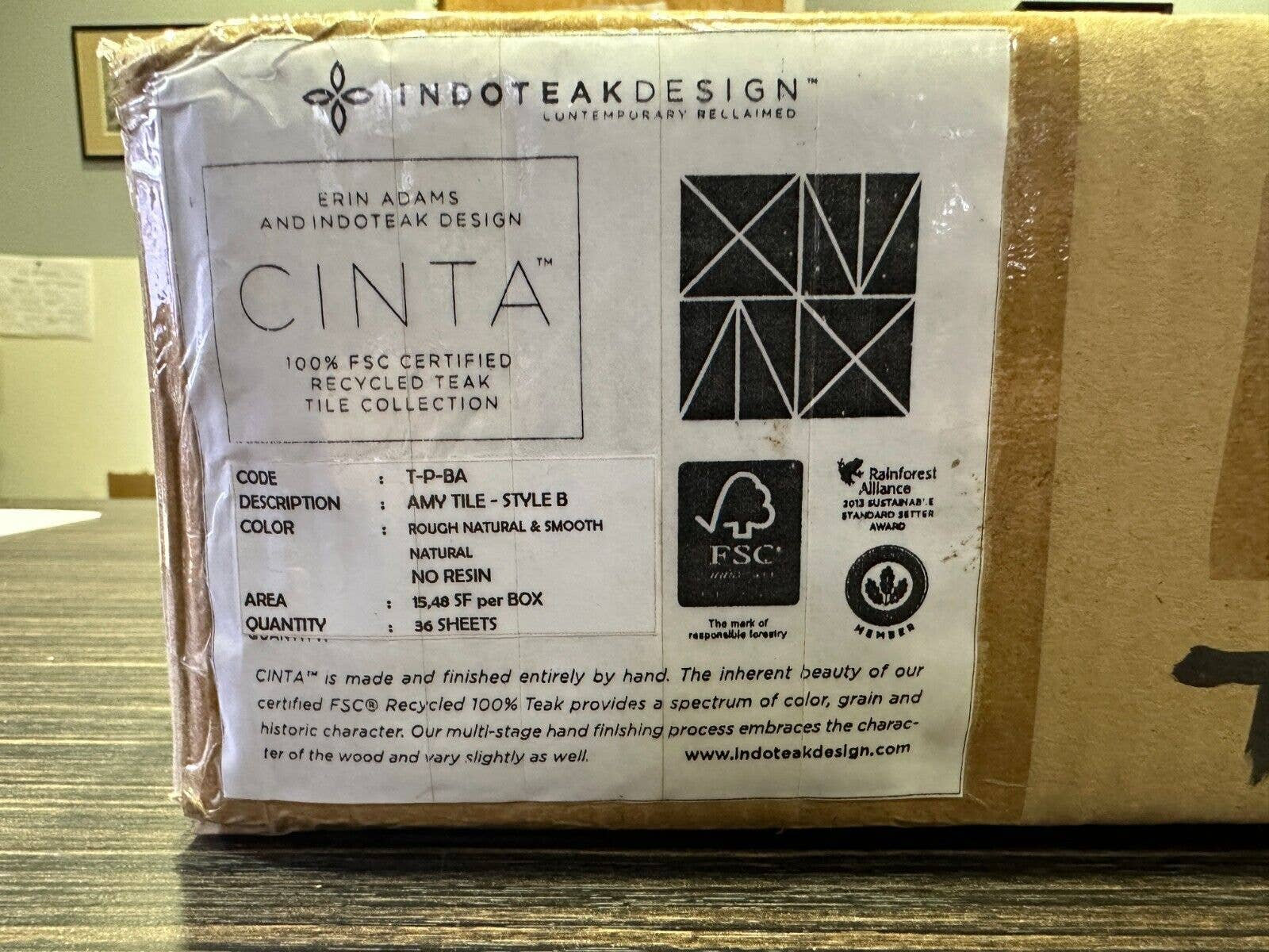 Indoteak Design Amy Tile-style B - Etsy