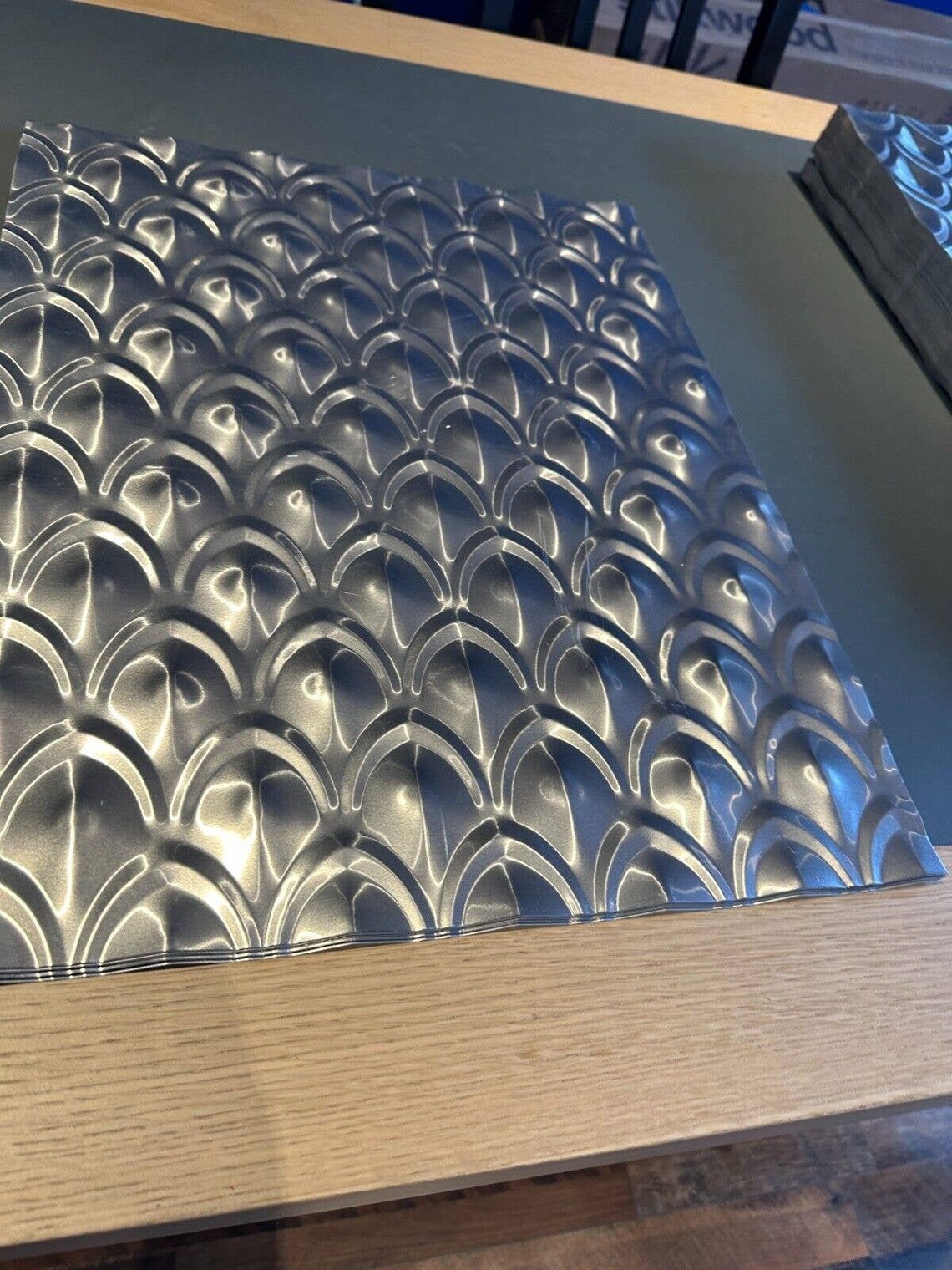 Tin-look, Faux Ceiling Tiles 16-7/8" X 21-1/8" One of a Kind Pattern ...