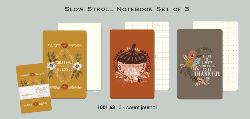 Slow Stroll 3 Pieces Journal Collection Featuring Slow Stroll Fabrics ...