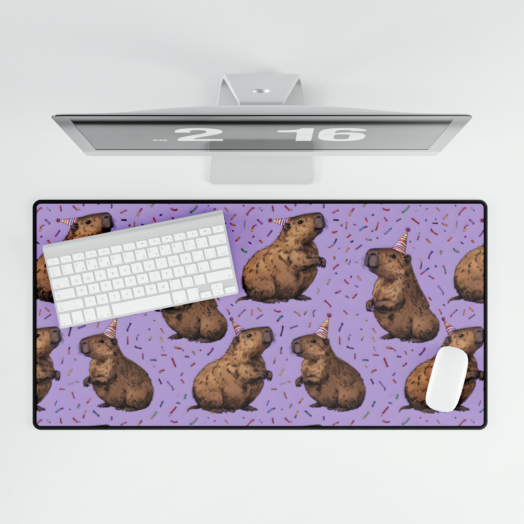 Capybara Pattern Desk Mat, Capybara Desk Mat Capybara Mouse Pad - Etsy