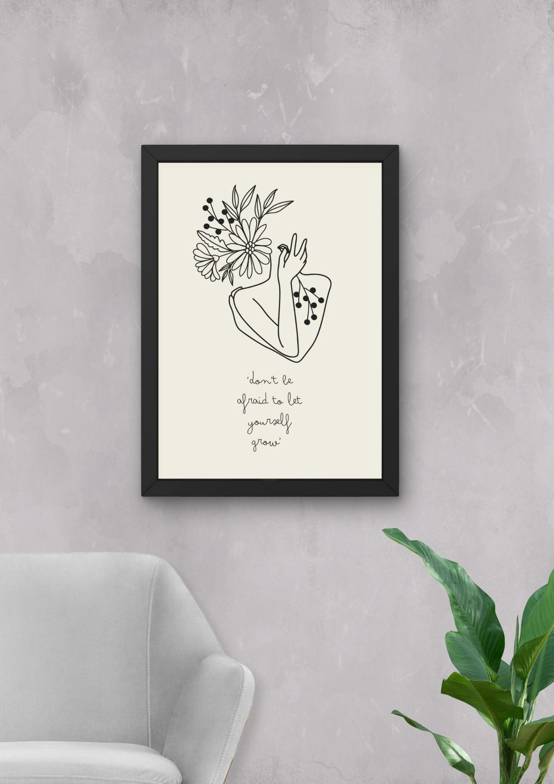 Floral Print | Home Decor | Calligraphy Print | Decor Ideas | Gift for ...