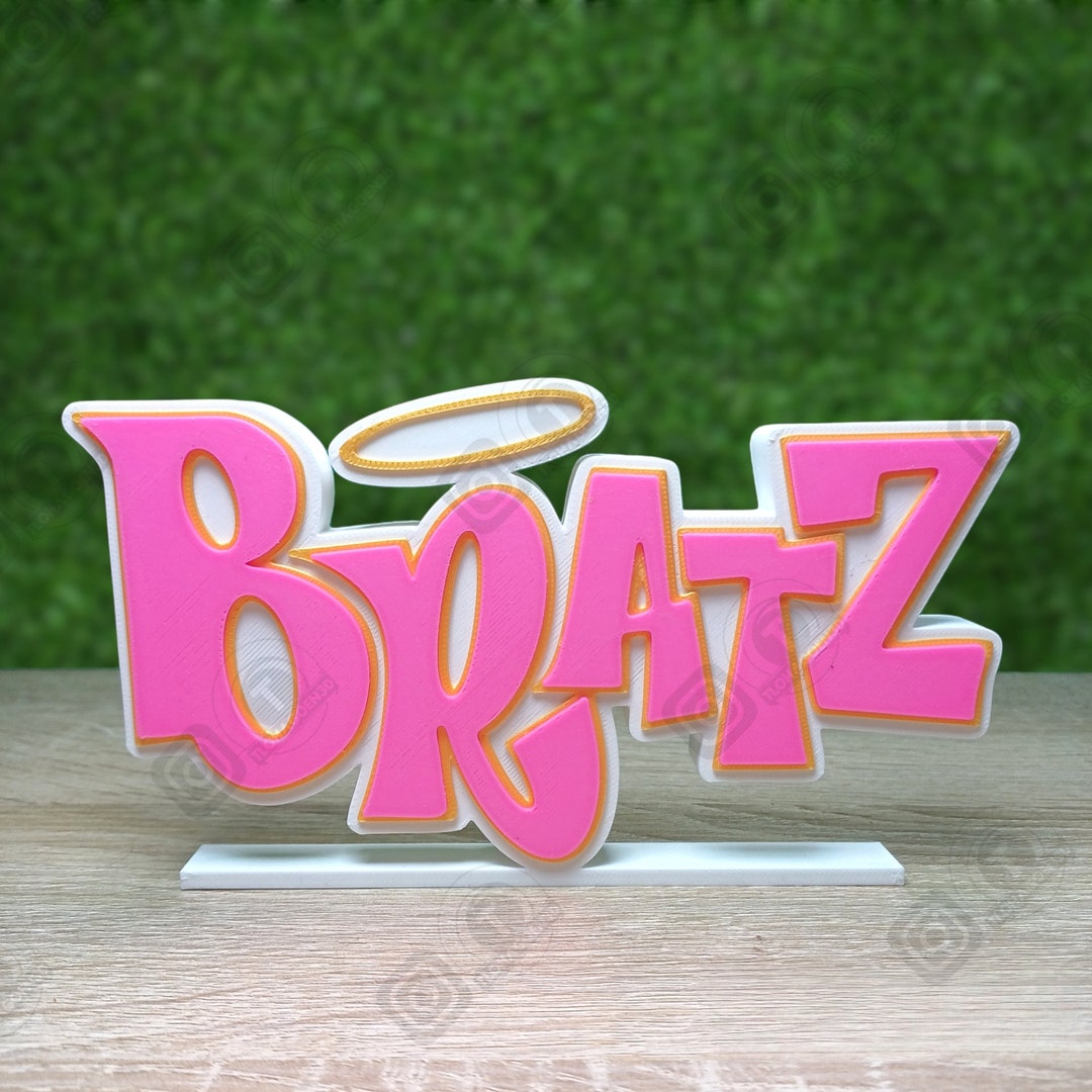 BRATZ 3D Sign for Shelf Famous Doll Brand. Birthday Anniversary Child ...