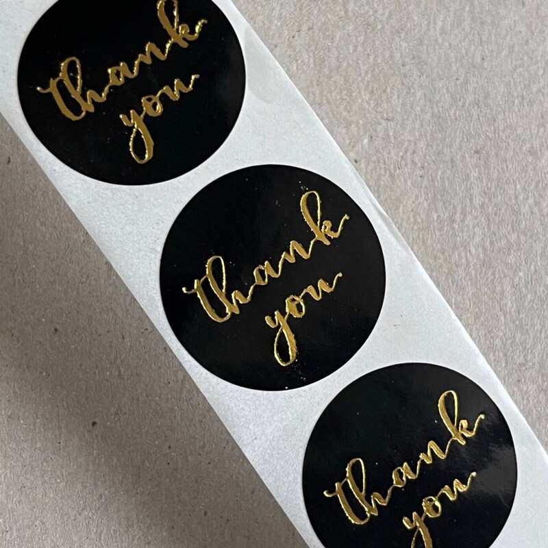Thank You Sticker - Etsy