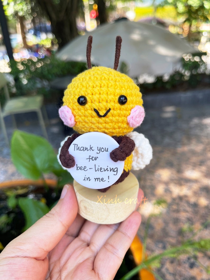 Cute Bee, Crochet Bee, Emotional Support Gift, Thank You Gift - Etsy