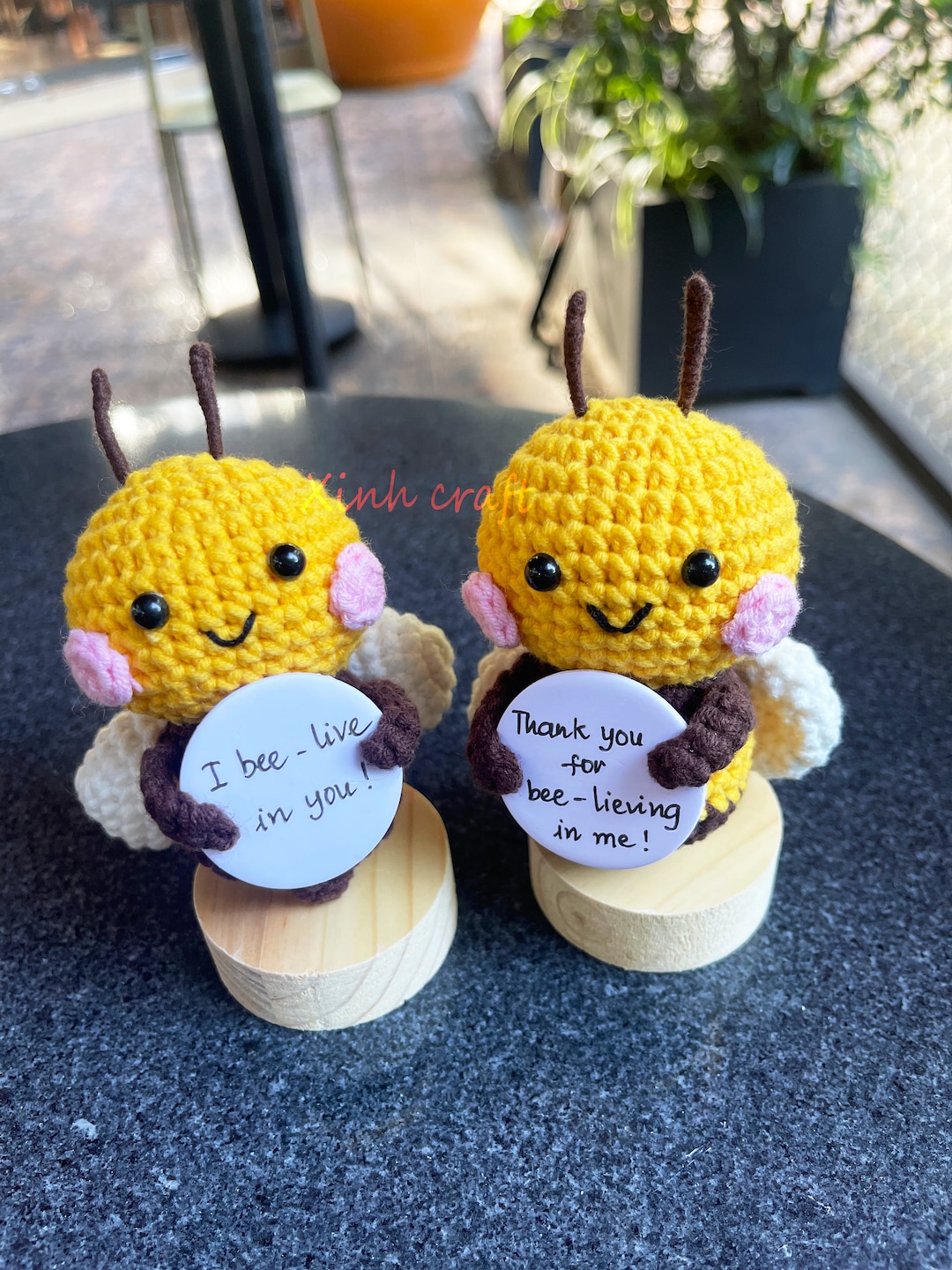 Cute Bee, Crochet Bee, Emotional Support Gift, Thank You Gift - Etsy