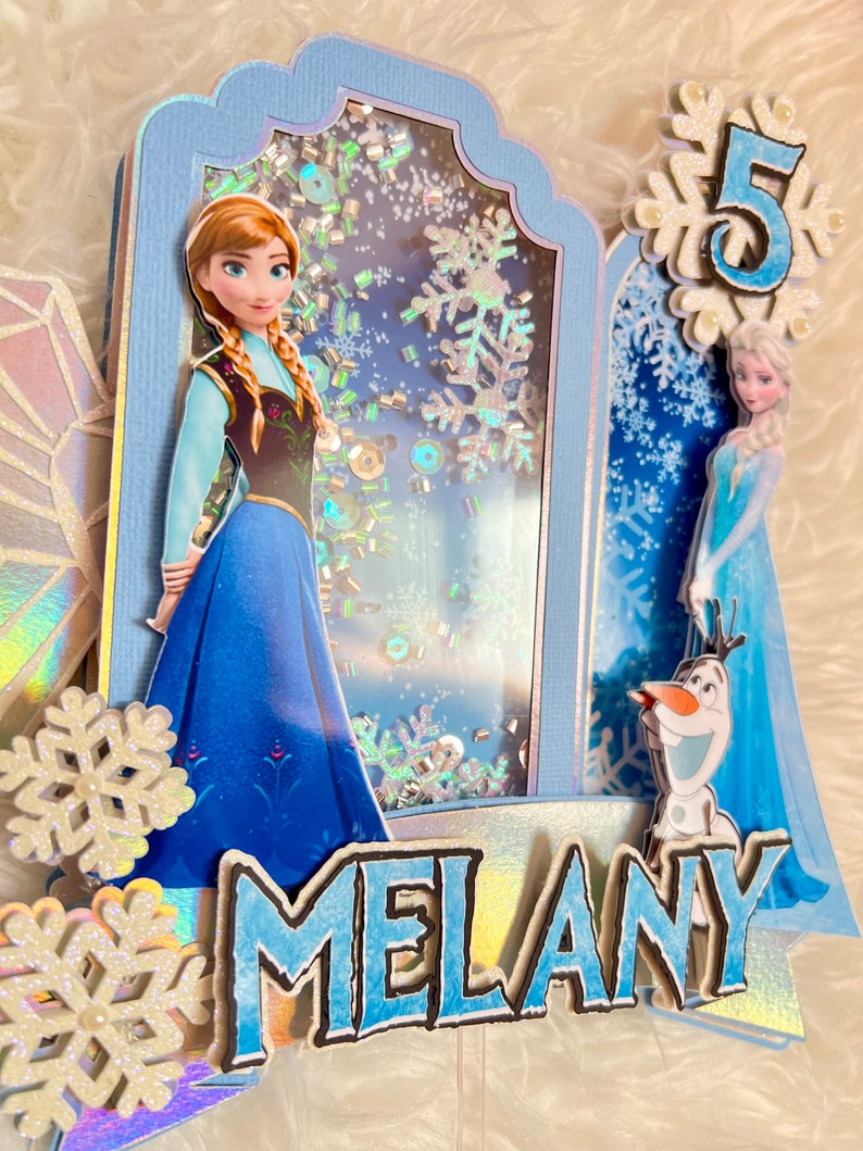 Frozen Cake Topper Elsa Princess Cake Topper Anna Princess Cake Topper ...