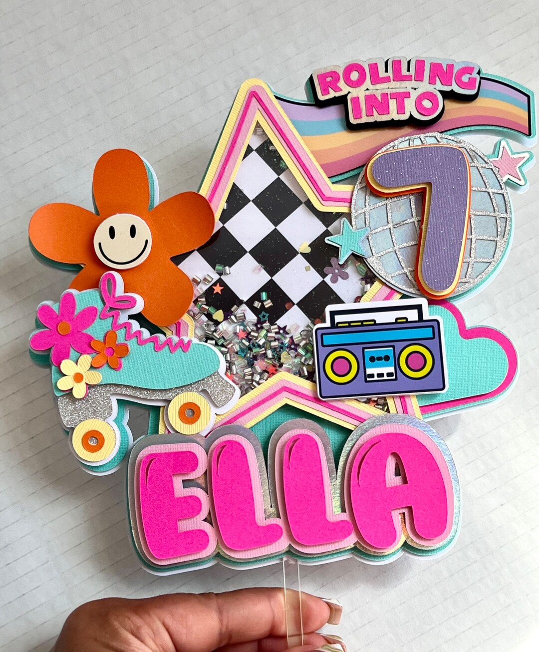 Rolling Into Birthday Cake Topper Rolling Into Theme Rolling Into ...