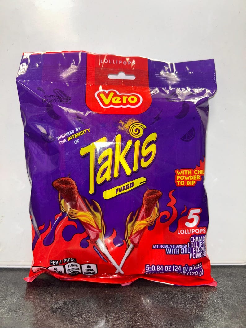 Takis Paleta Fuego - Etsy