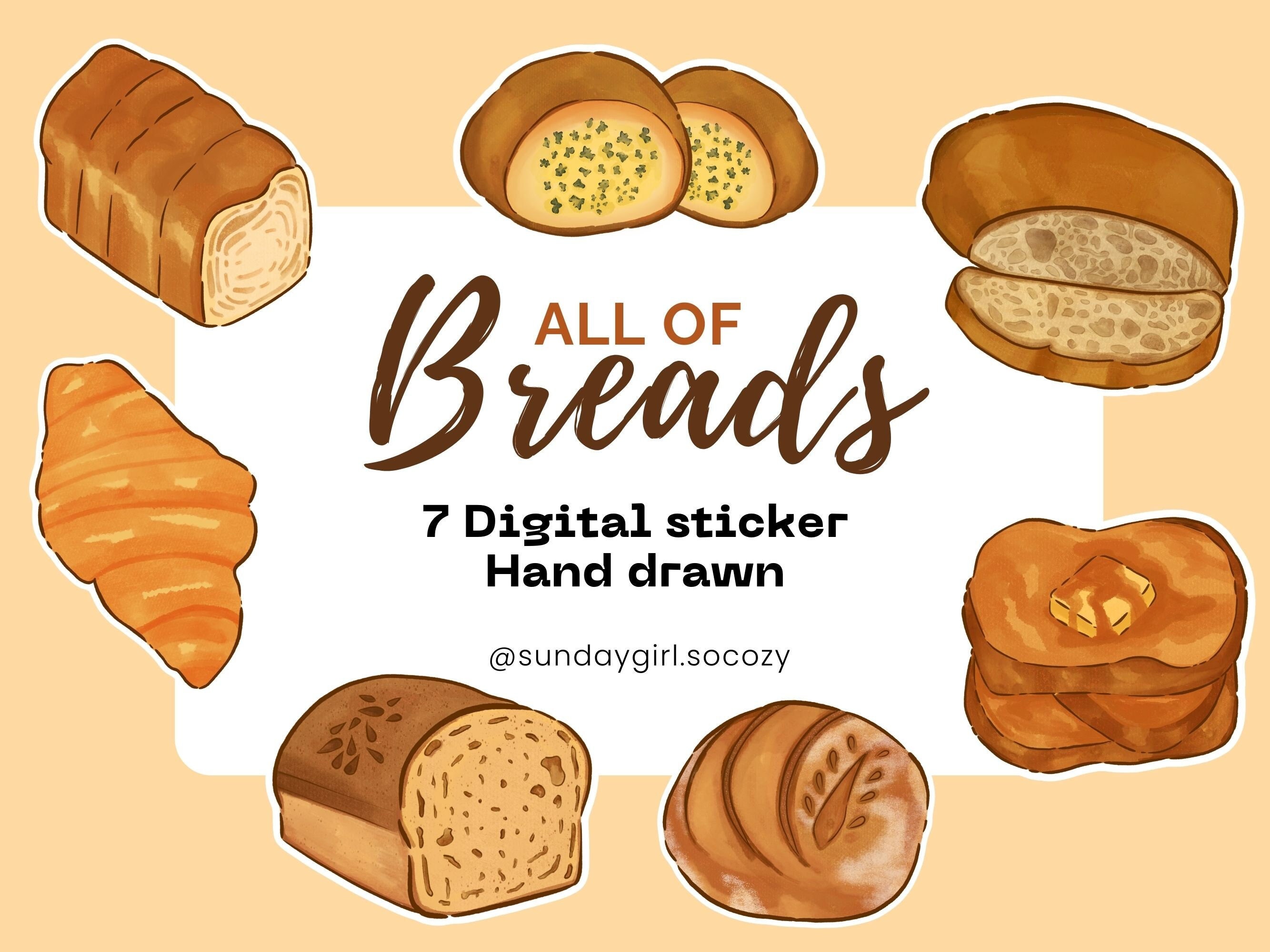 Breds Digital Sticker, Digital Sticker for Goodnotes, PNG Files of ...