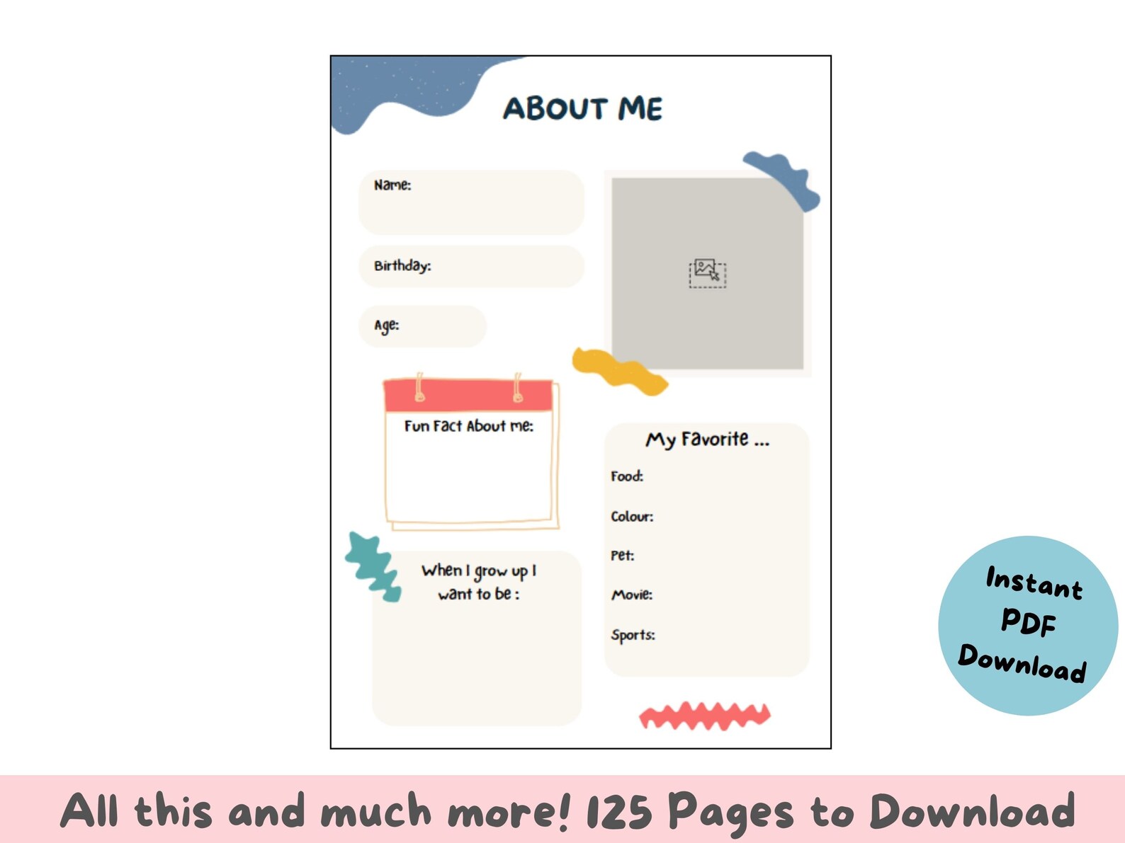 Kids Daily Planner and Journal 2024 - Digital Download - Etsy