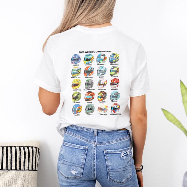 F1 Driver Helmet Shirt - Etsy UK
