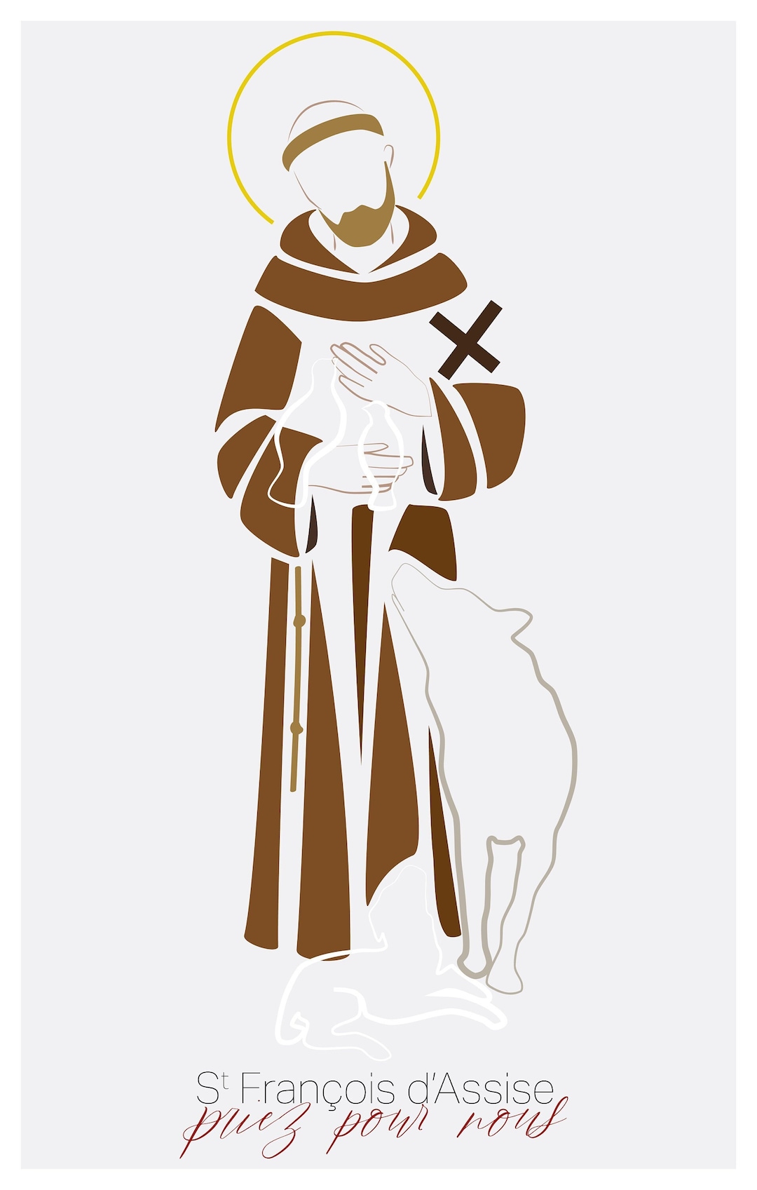 Pious Image Saint Francis of Assisi - Etsy UK