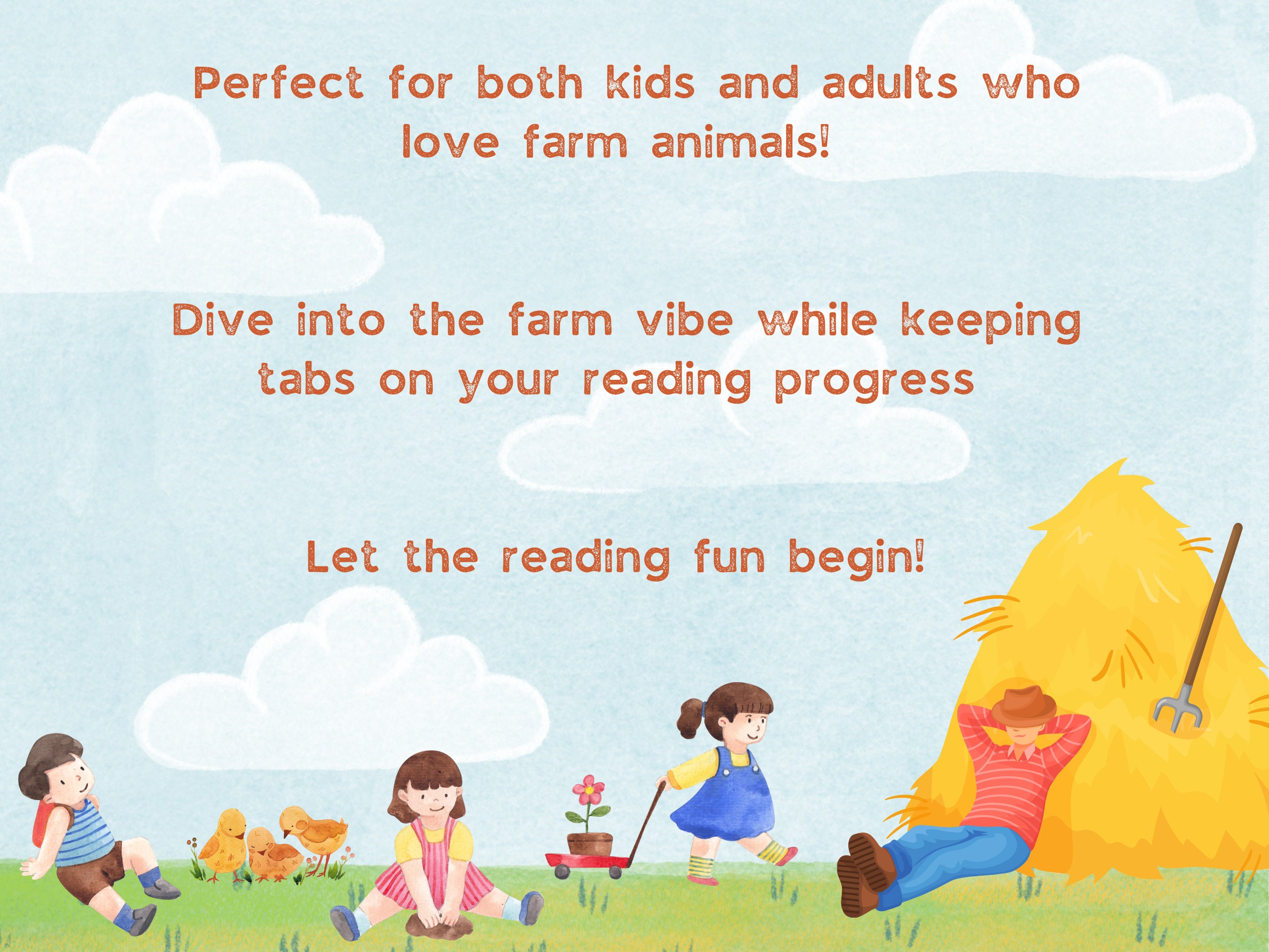 Farm Theme Books Read Digital Printable, Reading Book Log Tracker ...
