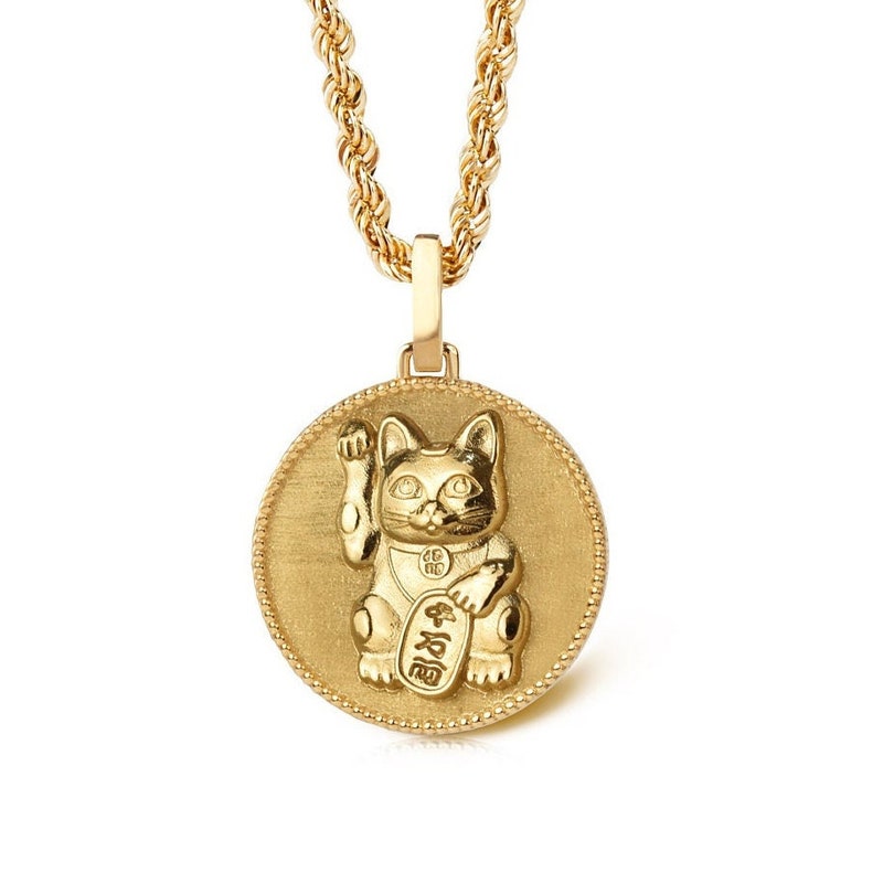 Lucky Cat Charm - Etsy