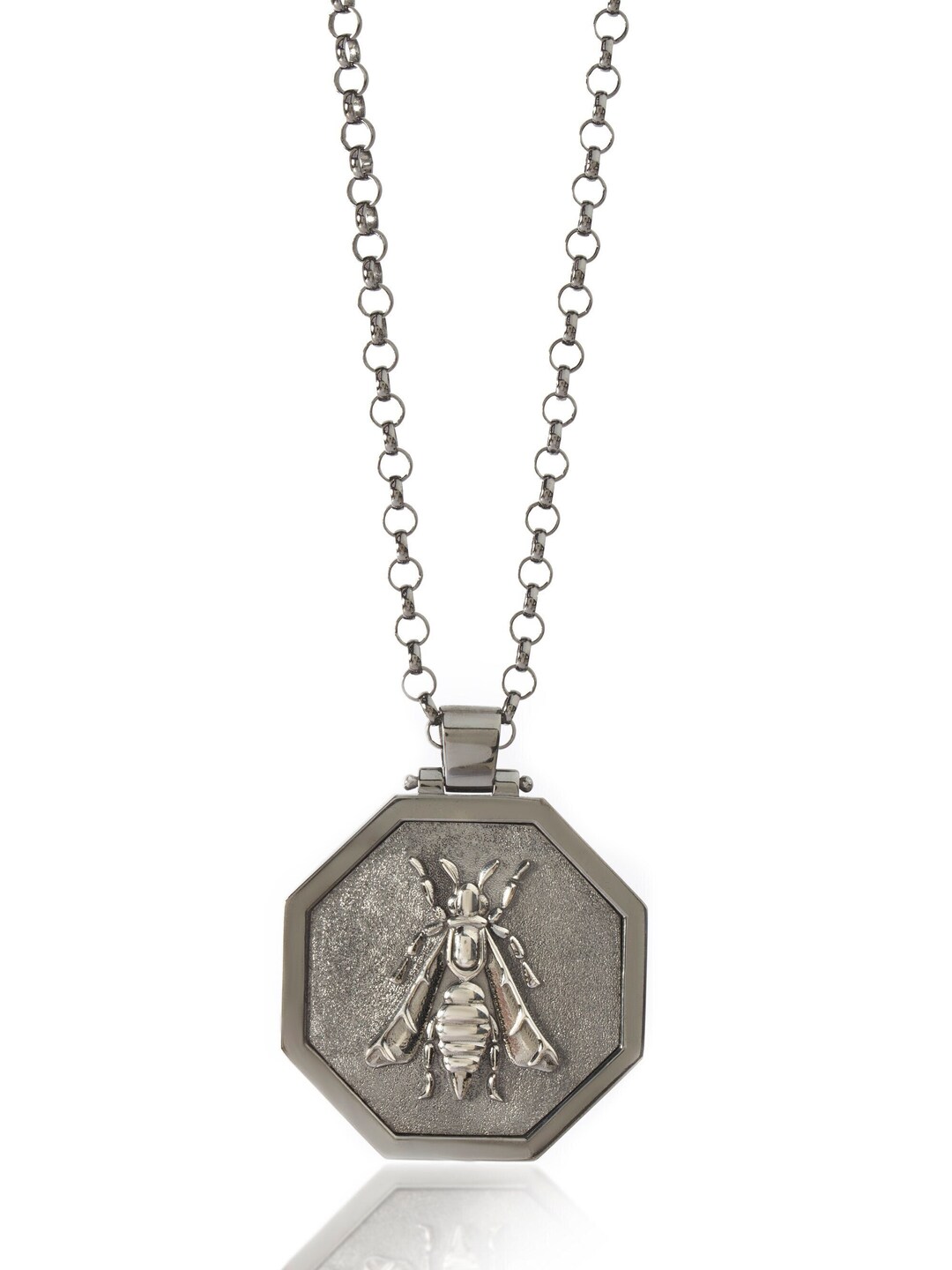 Silver Bee Necklace, Bumble Bee Pendant, Honey Bee Necklace, Bee ...