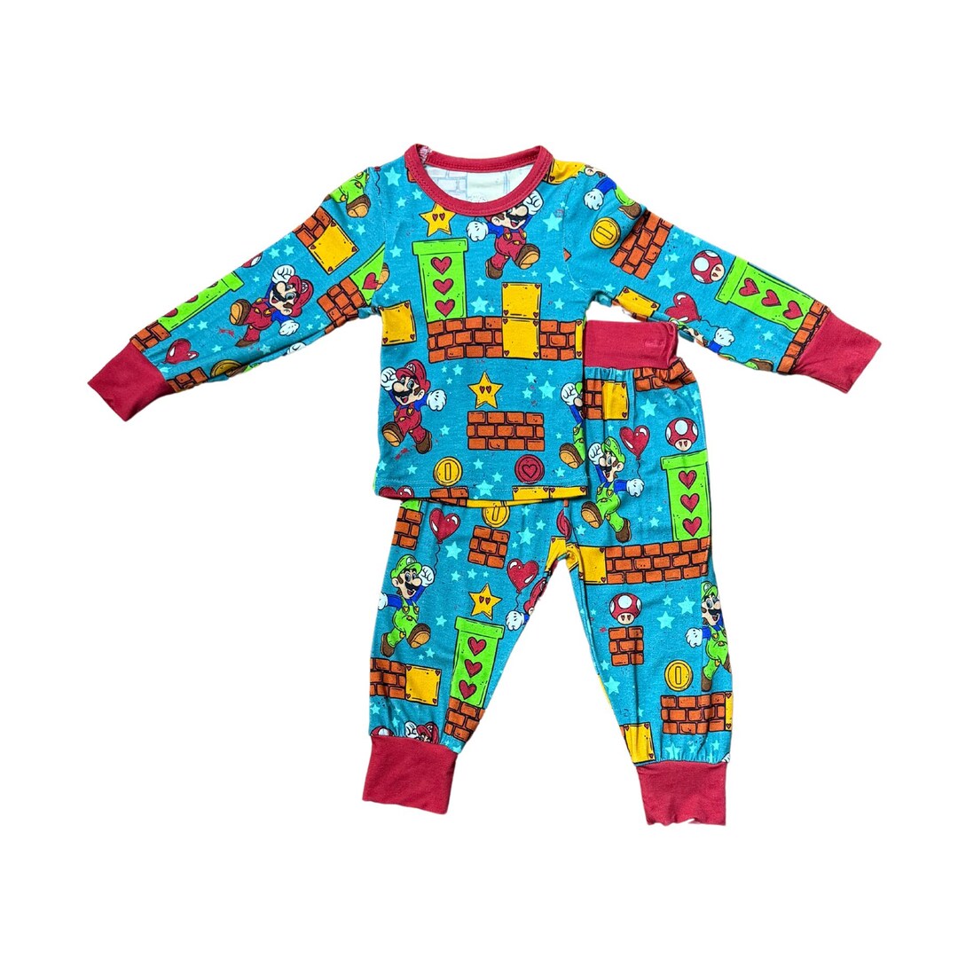 Super Mario Bros. Pj's - Etsy