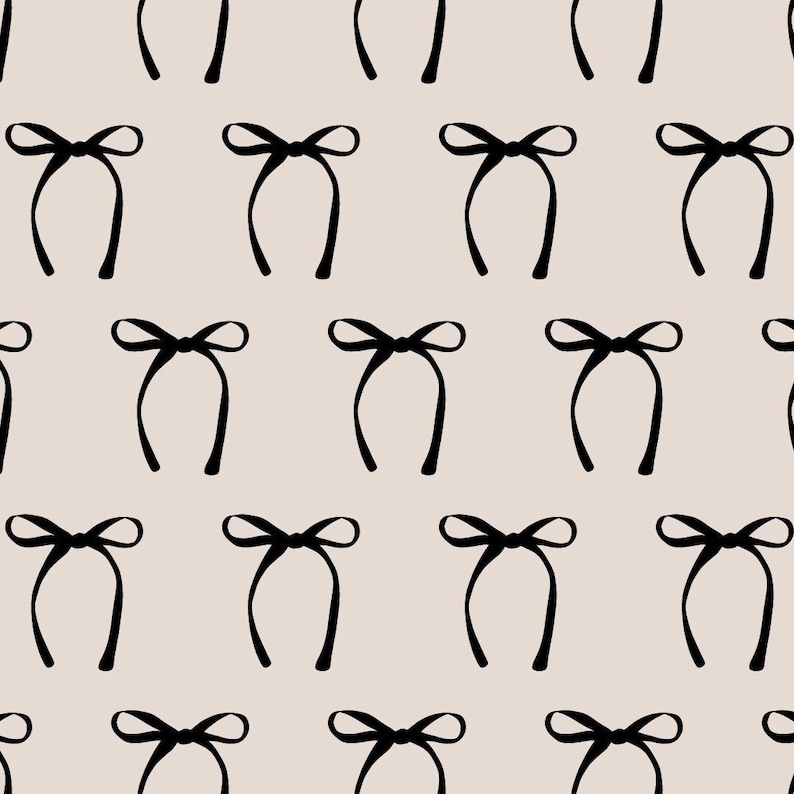 Black & Beige Bows | Digital Wallpaper for Phone | Neutral Aesthetic ...