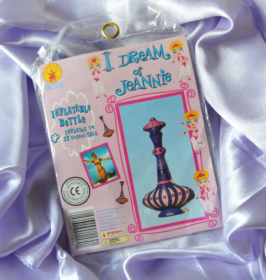 1997 New Old Stock, I Dream of Jeannie Inflatable Bottle, Kitchy Cute ...