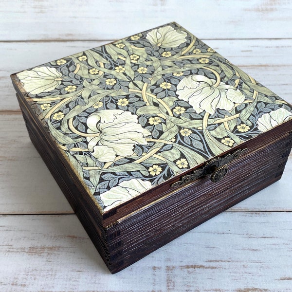 Wooden Tea Box - Etsy