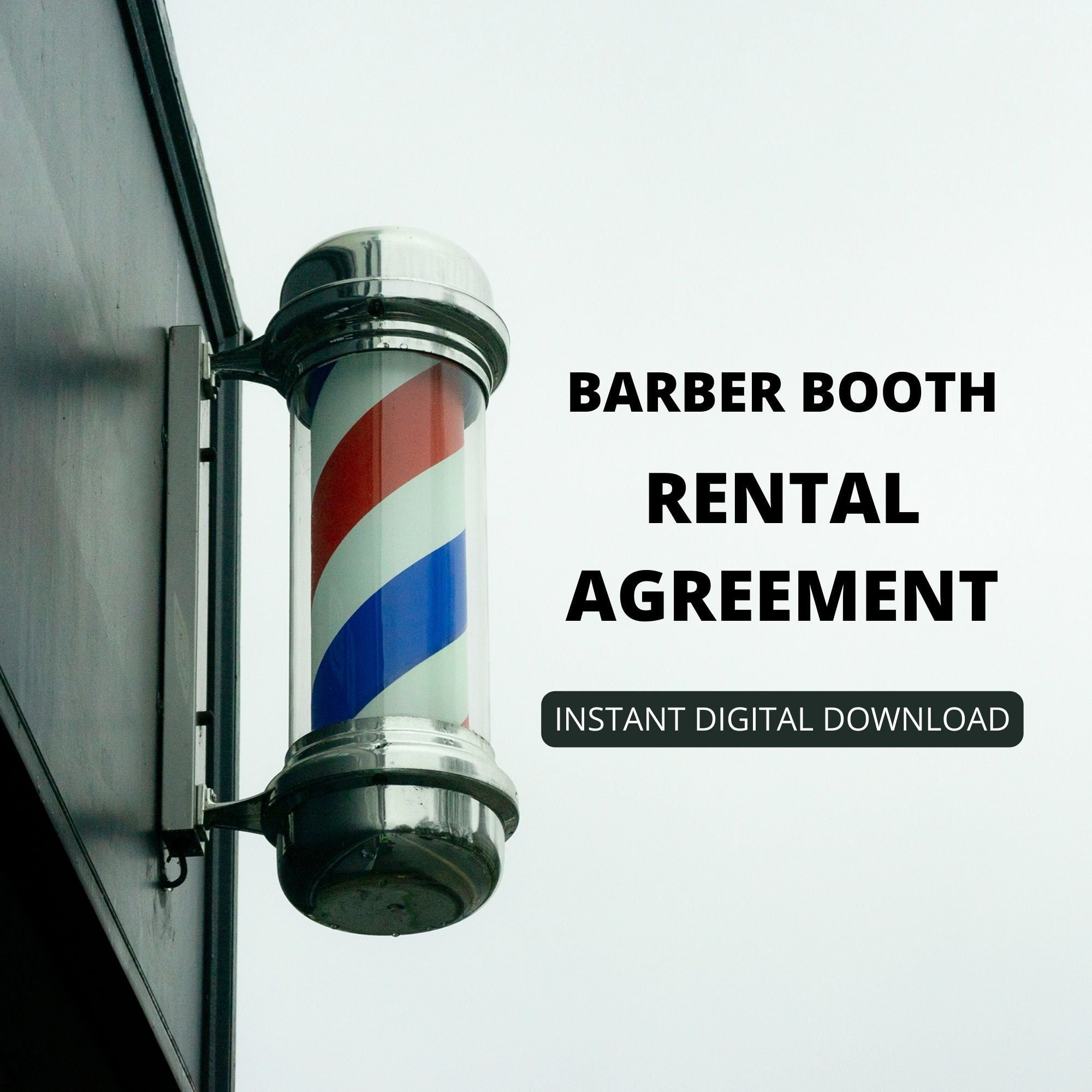 Barber Booth Rental Agreement - Etsy