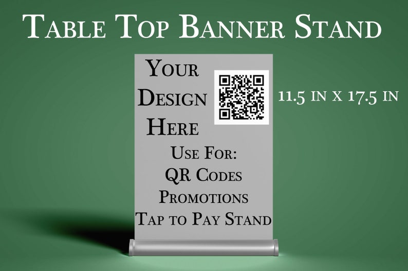 Table Top Banner Stand - Etsy