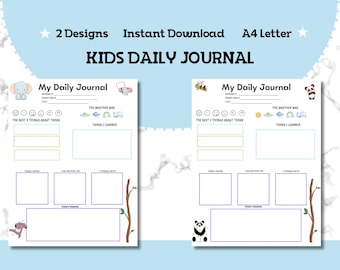 Kids Daily Journal Printable Journal for Kids Diary for Children Kids ...