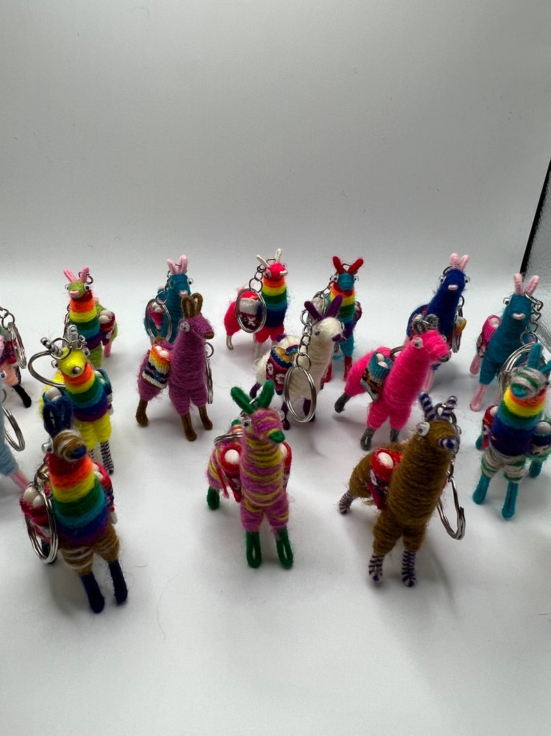3 Llama Keychain - Etsy