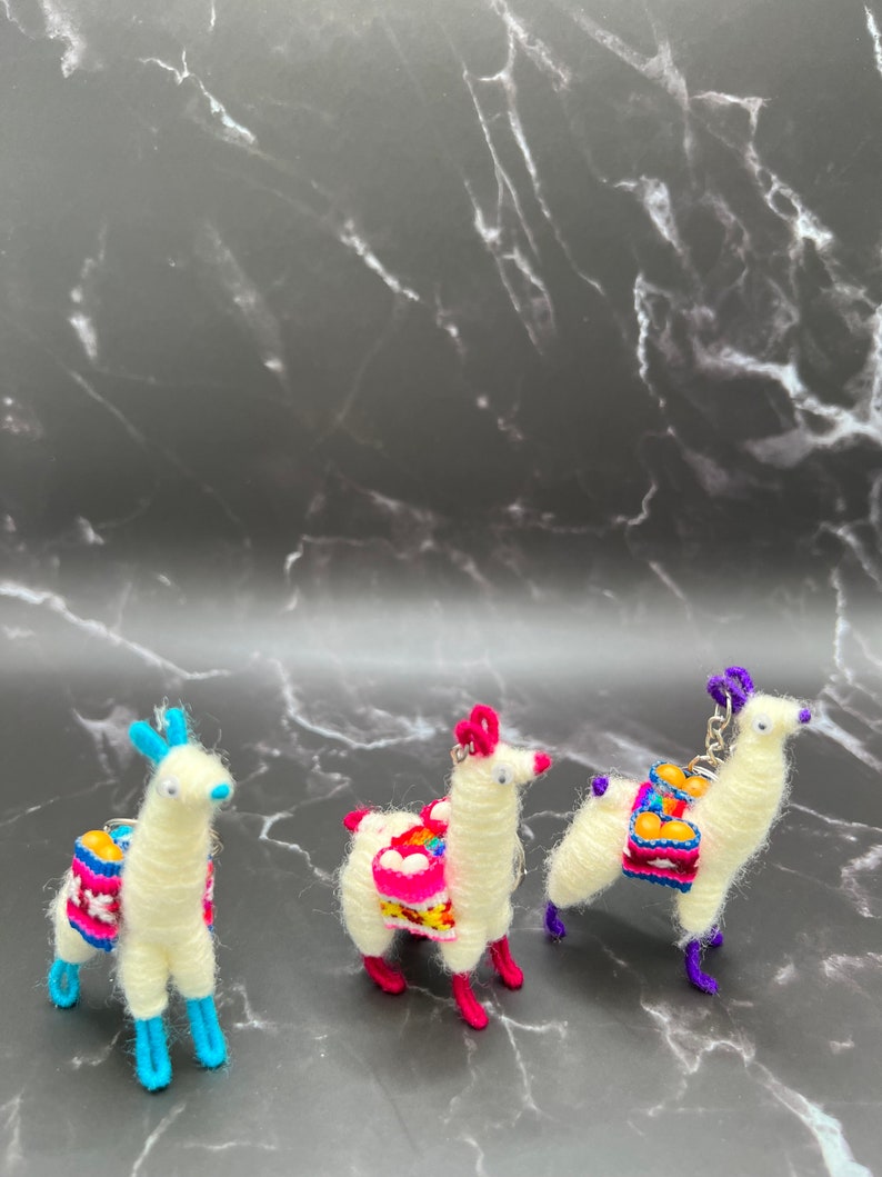 3 Llama Keychain - Etsy