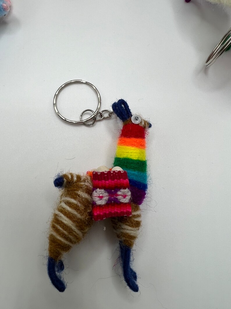 3 Llama Keychain - Etsy
