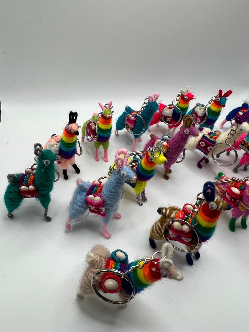 3 Llama Keychain - Etsy