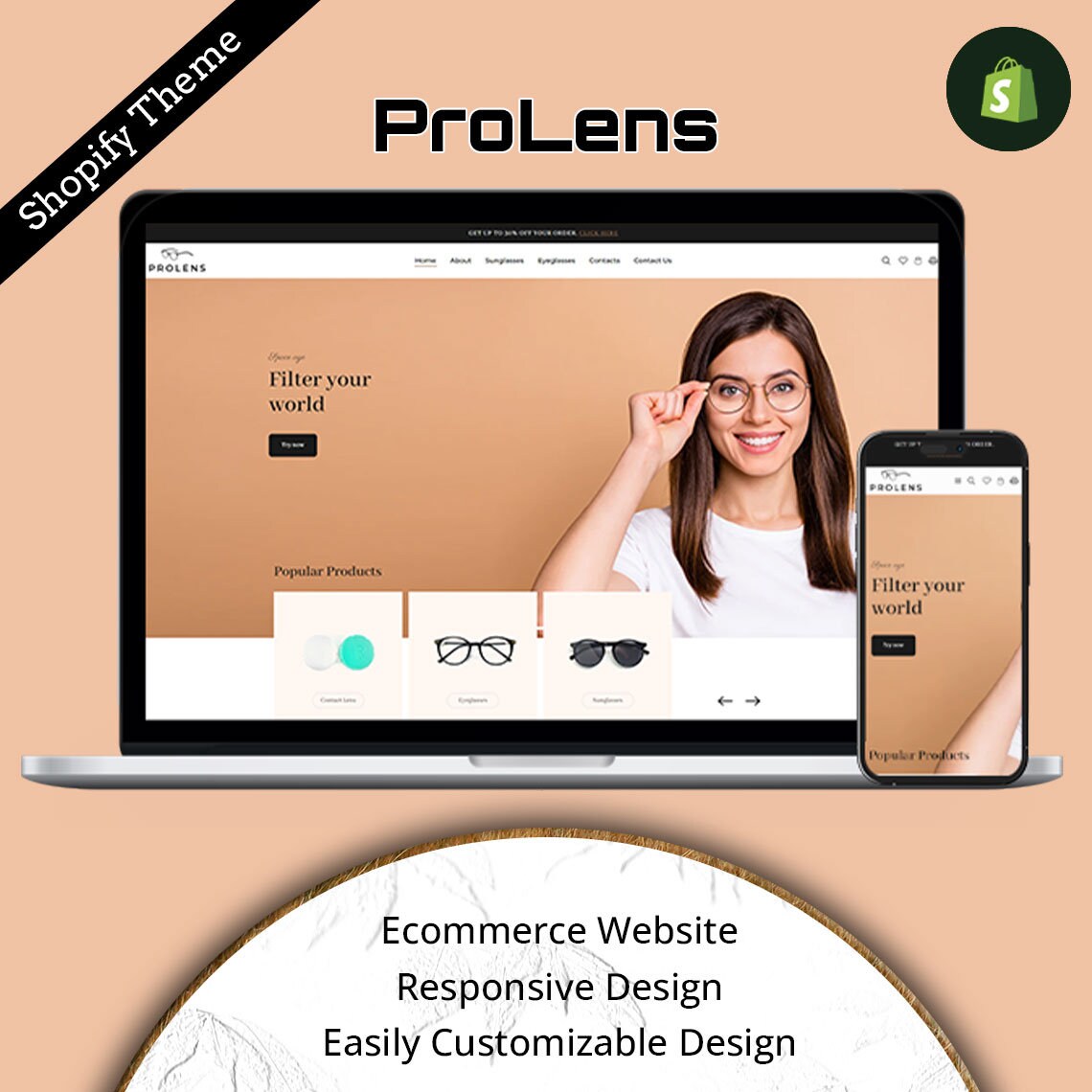 Prolens Eyeglass Stores Shopify Theme - Etsy