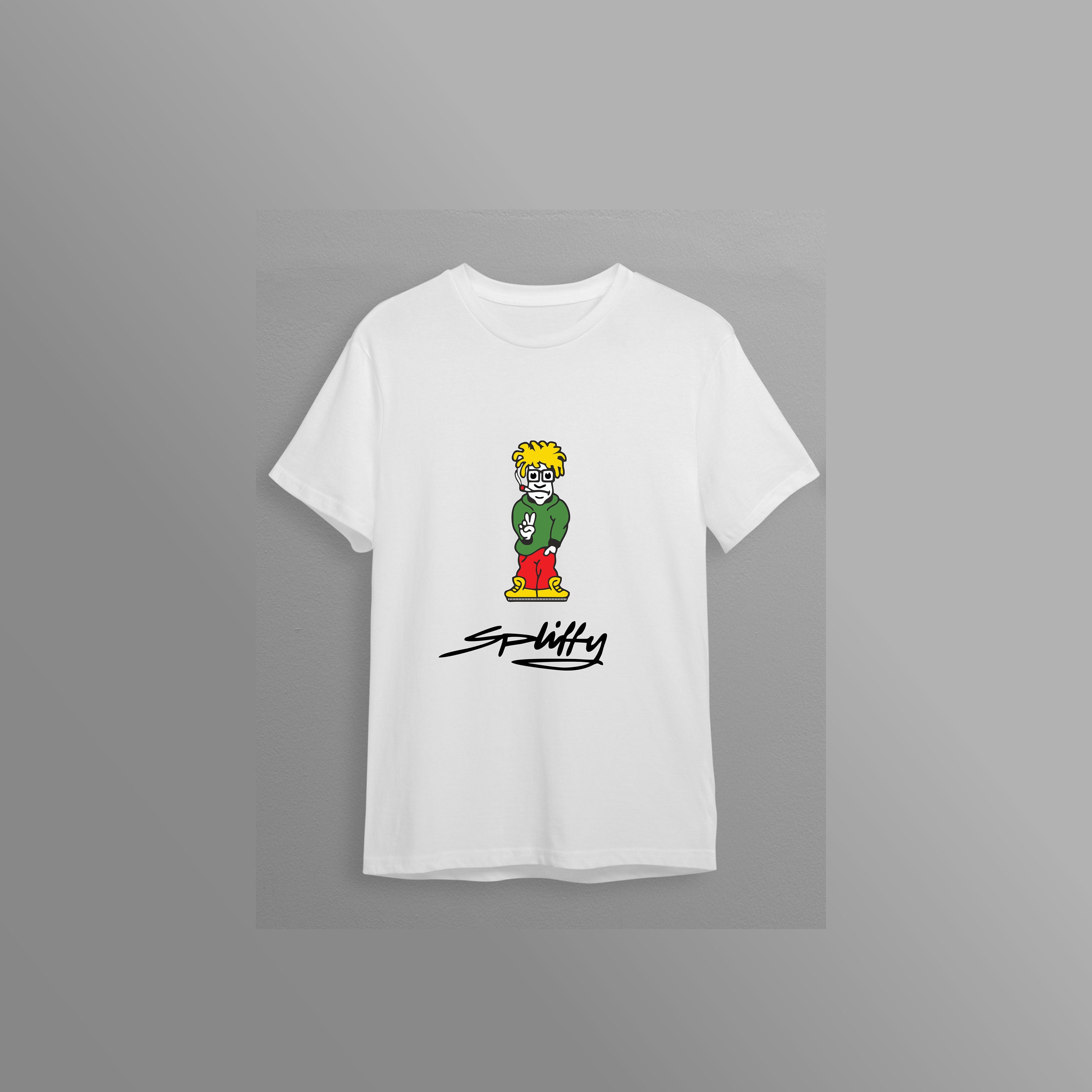 SPLIFFY Retro Raver 90's T-shirt Eclipse Unisex Mens Tee Peace Smoke ...