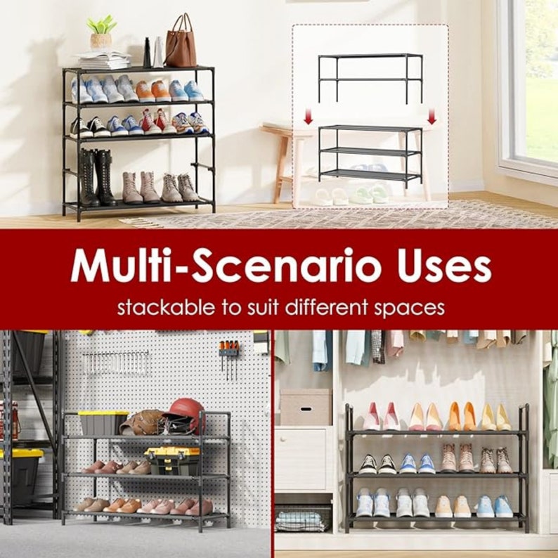 3-tier Shoe Storage Rack , Shoe Organizer - Etsy