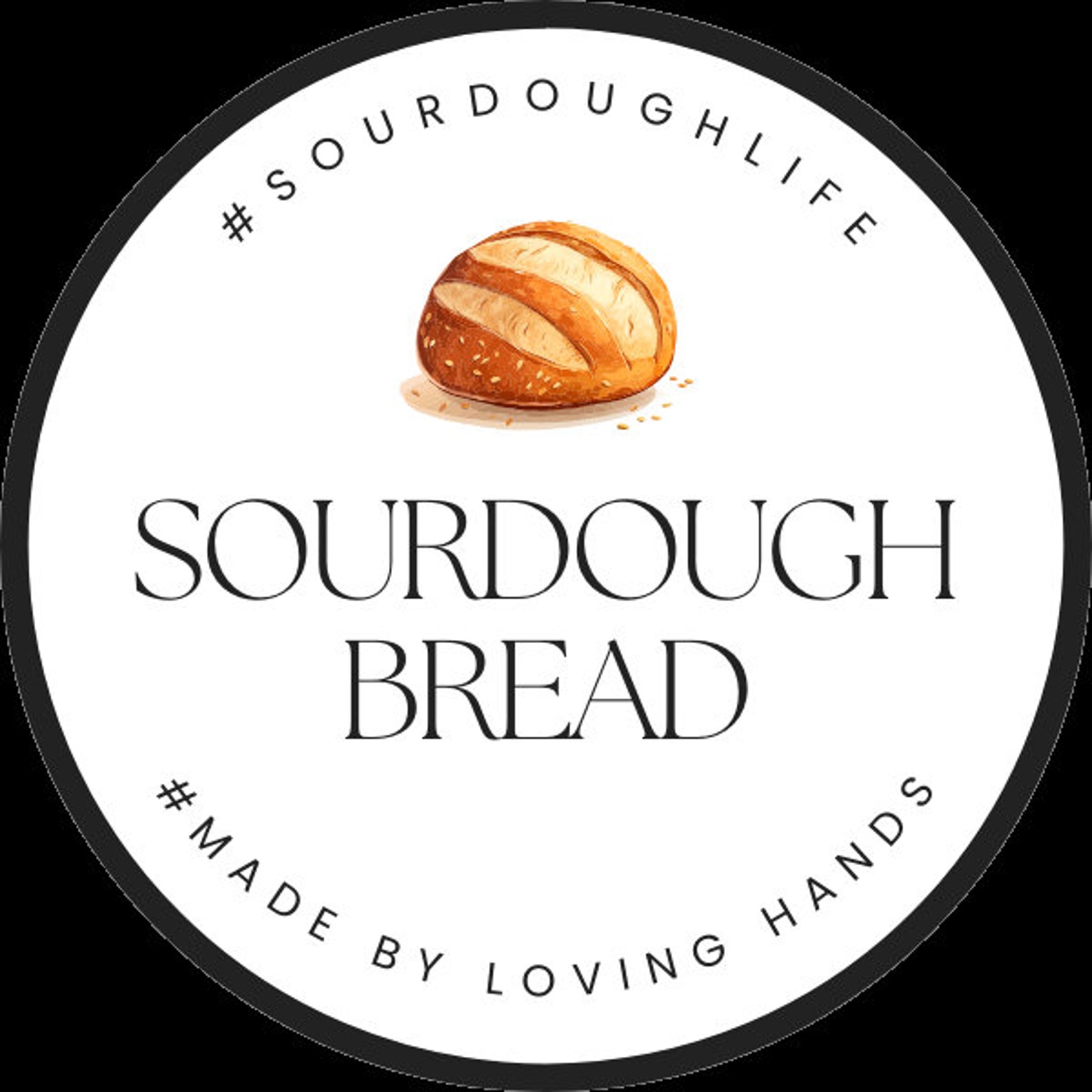 Download and Print Sourdough Bag Labels, sourdoughlife, Printable ...