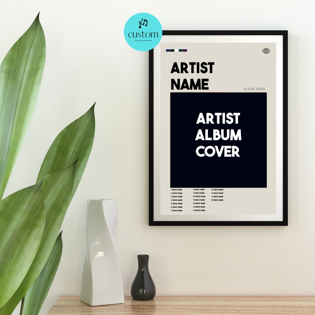 Custom Album Poster Music Wall Art, Album Cover Print, Choose Any Album ...