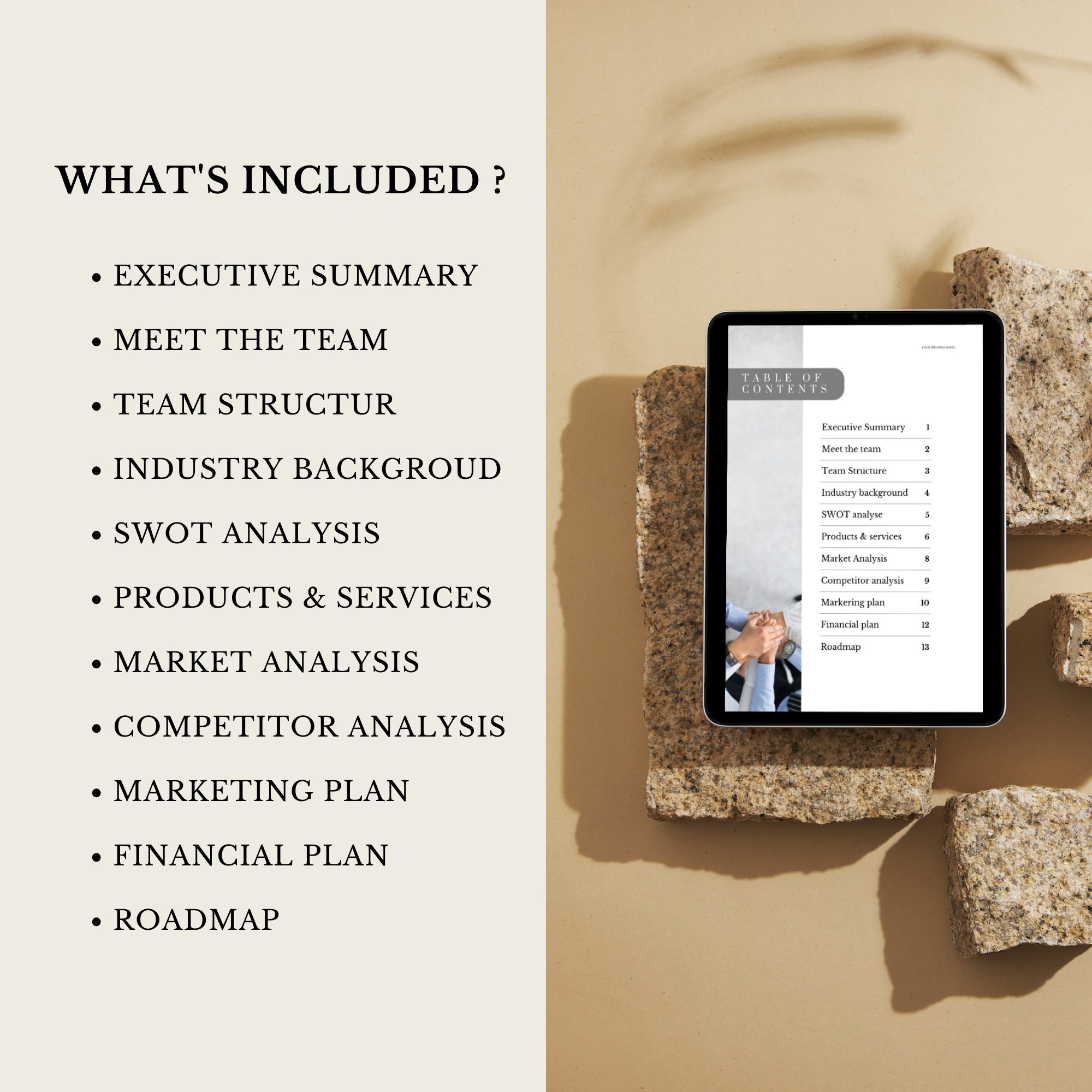 Small Business Plan Template Printable, Online Business Plan, Editable ...