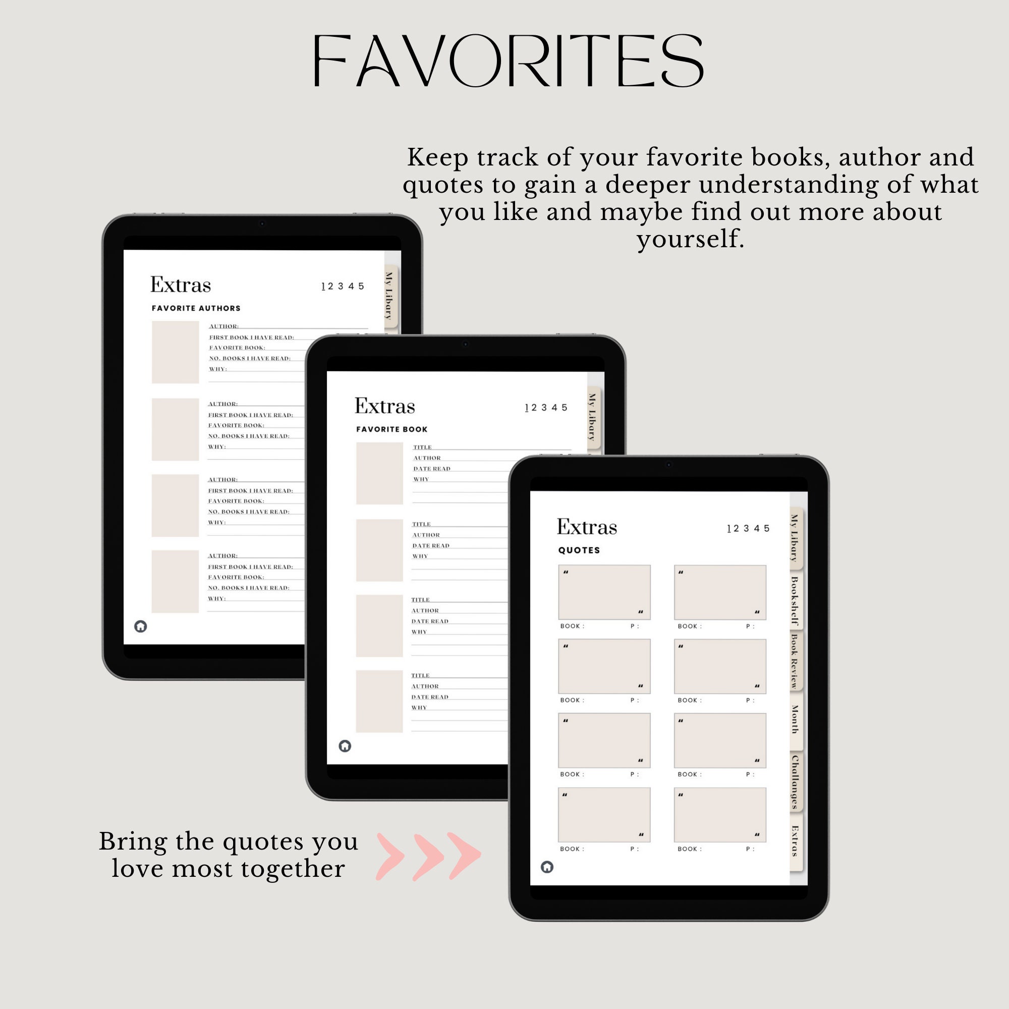 Digital Reading Journal - Book Tracker and Reading Planner - Goodnotes ...